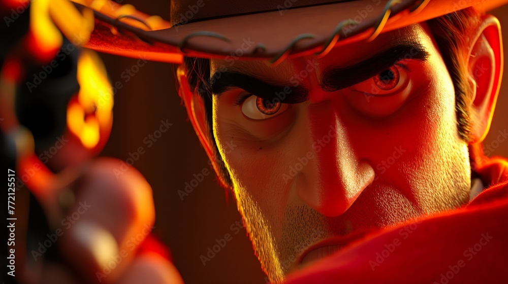 Cartoon cowboy. Illustration On The Theme Of The Wild West, History ...