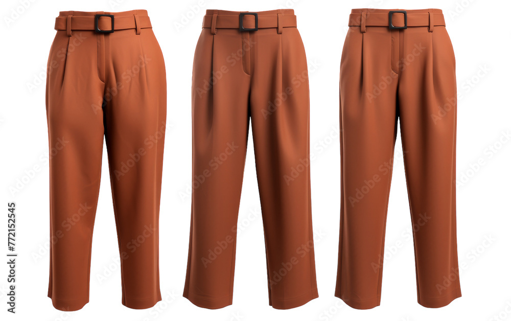 Three different views of a womans pants, showcasing details and ...