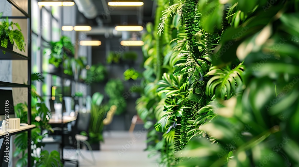 Lush Green Office Space: Sustainable Workspace for Productivity and ...