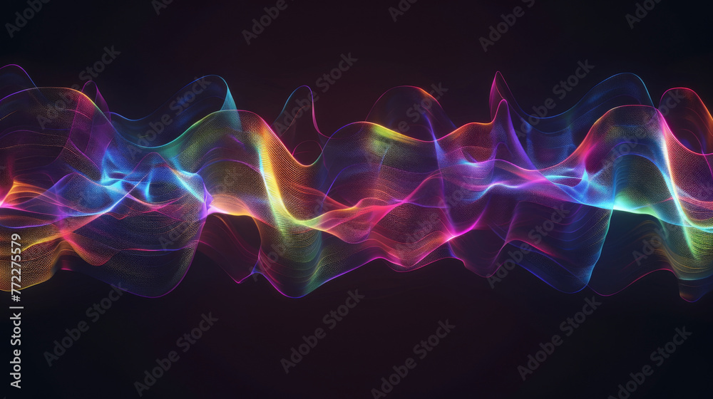 Sound wave oscillations in a spectrum of light on a stark dark ...