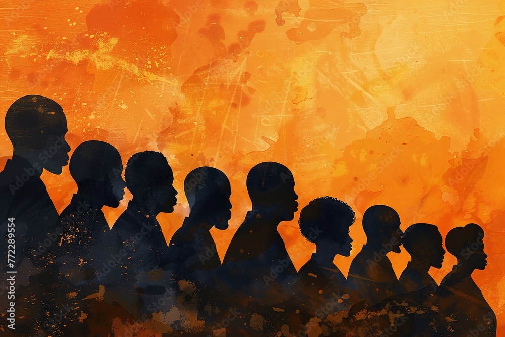 Silhouettes of Leaders: Silhouettes of iconic Black figures ...