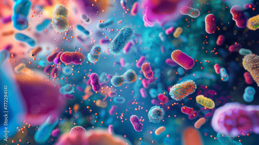 Colorful portrayal of the gut microbiome’s interaction with immune ...