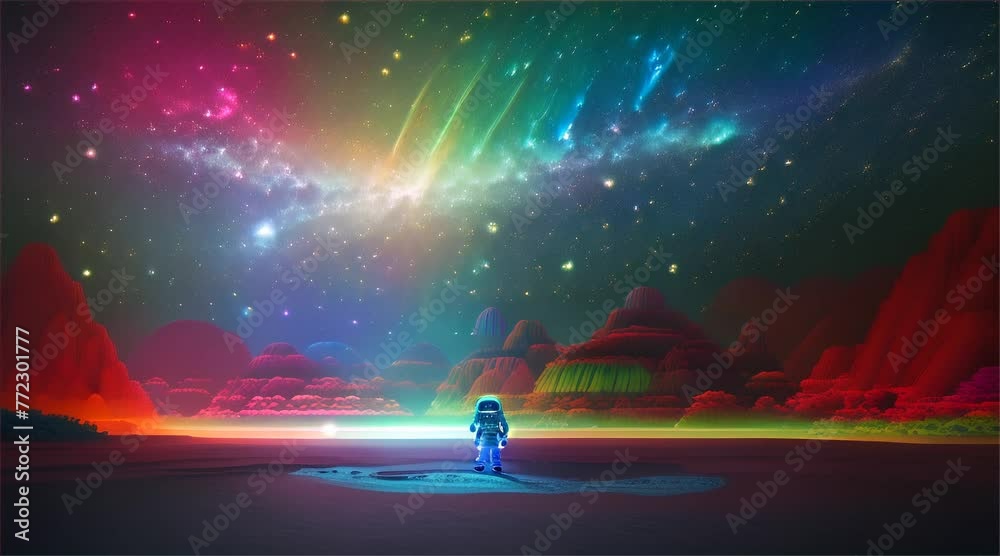 Embark on a space odyssey with astronauts landing on a new planet ...