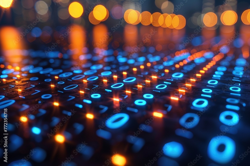 Binary Rain in the Matrix: Imagine a virtual world where raindrops are ...