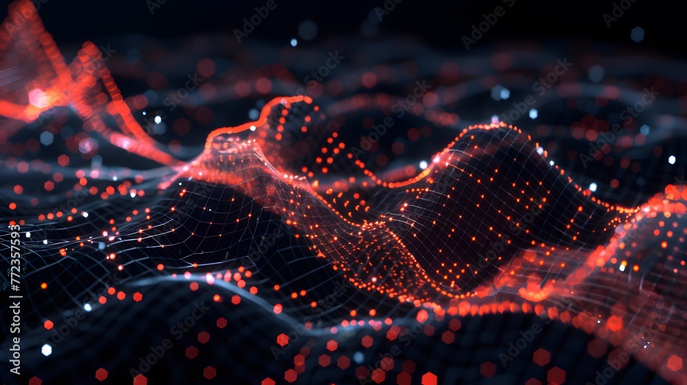 Visual representation of company's stock price evolution using 3D line ...