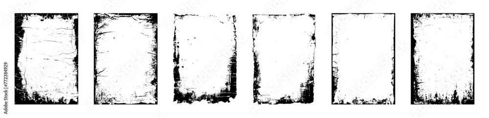 Realistic texture disstressed overlay, worn paper effect. Old worn ...