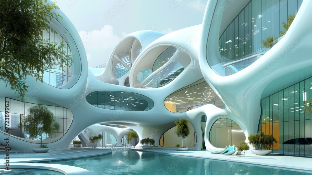 Architectural designs of eye hospitals of the future, visionary ...