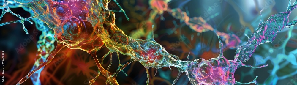 Exploration of the extracellular matrix, visualizing the scaffold that ...