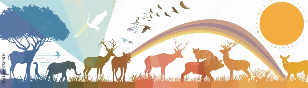 Educational diagram explaining how different animals see the world ...