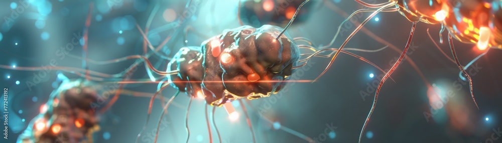 Animation of synaptic transmission, showing neurotransmitter release ...