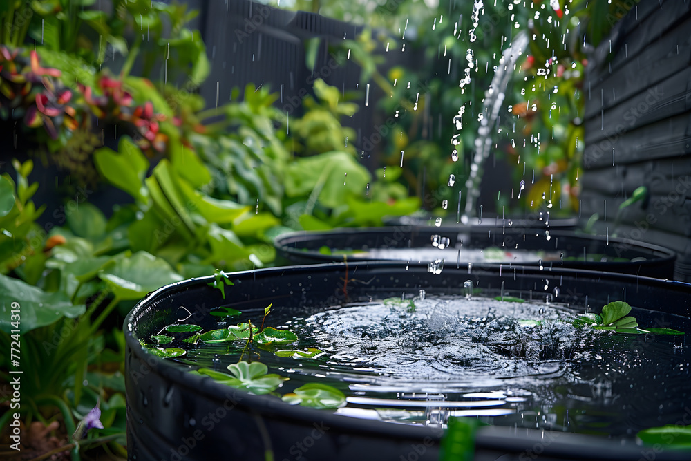 An image of a rainwater harvesting system, an innovative solution to ...