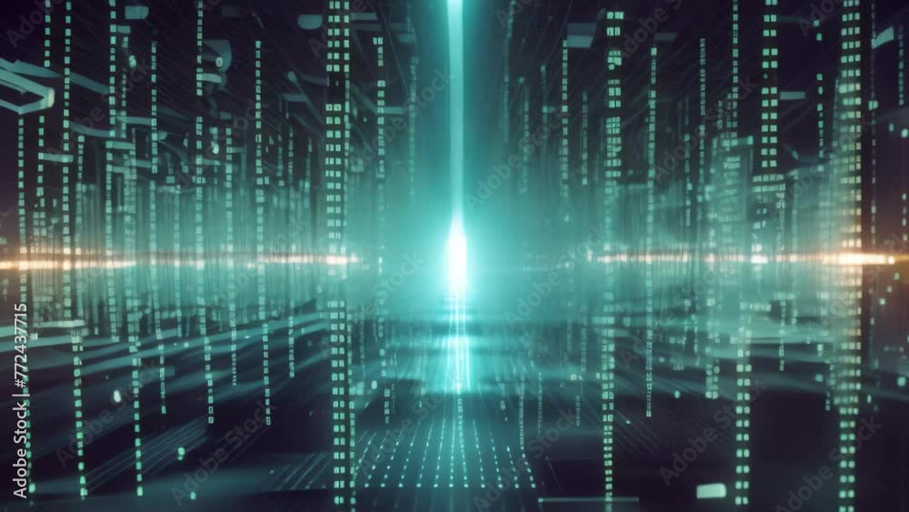 Vidéo Stock Numerous Numbers on Dark Background, A Visual ...