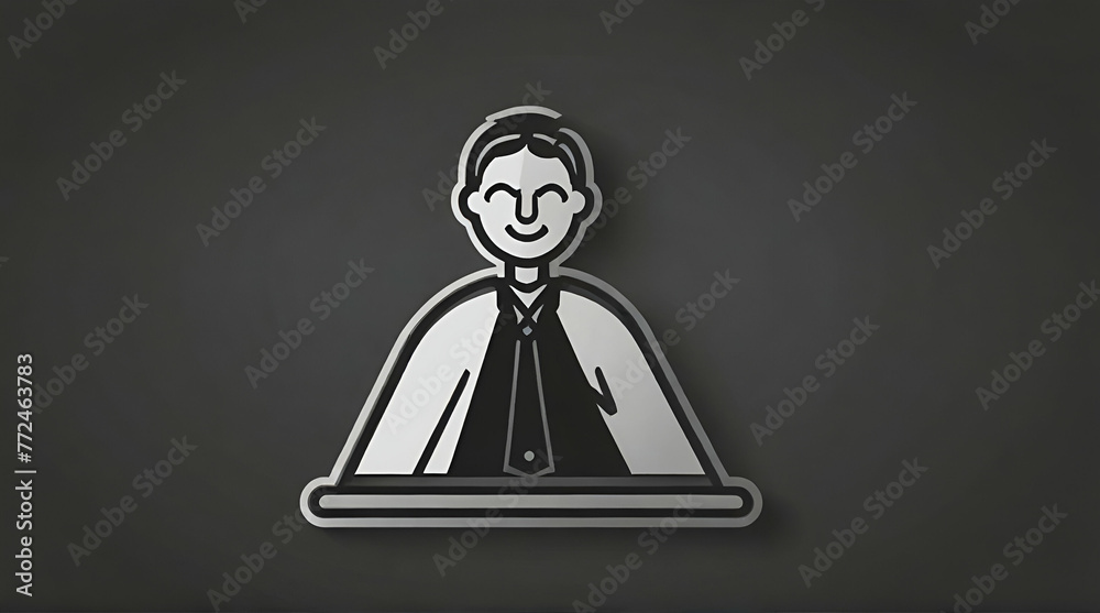 Ethical Responsibility icon. Monochrome style design from business ...