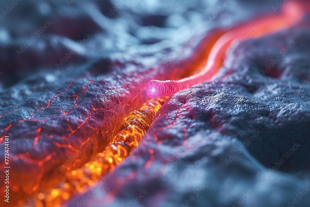 Vascular Ultrasound Procedure Illustration or image showing the ...