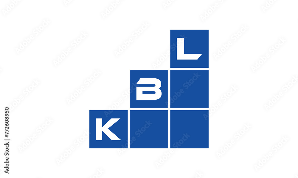 KBL initial letter financial logo design vector template. economics ...