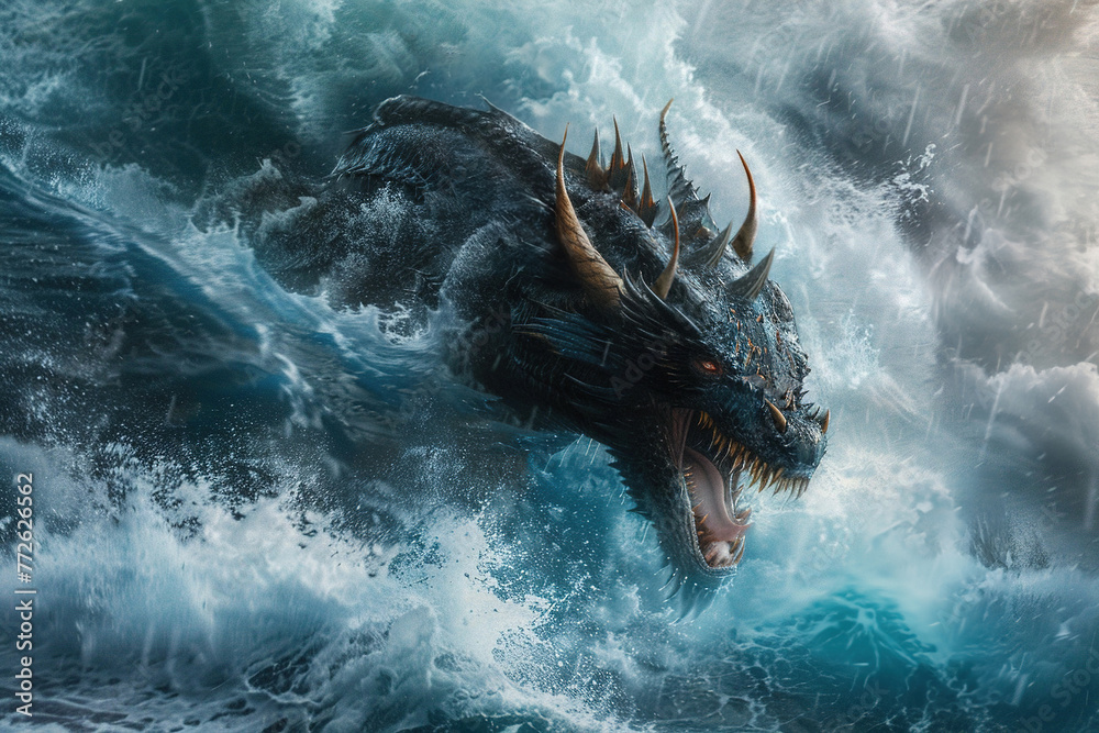 The Terrible and Dreadful Beast from the Vision of Prophet Daniel Stock ...