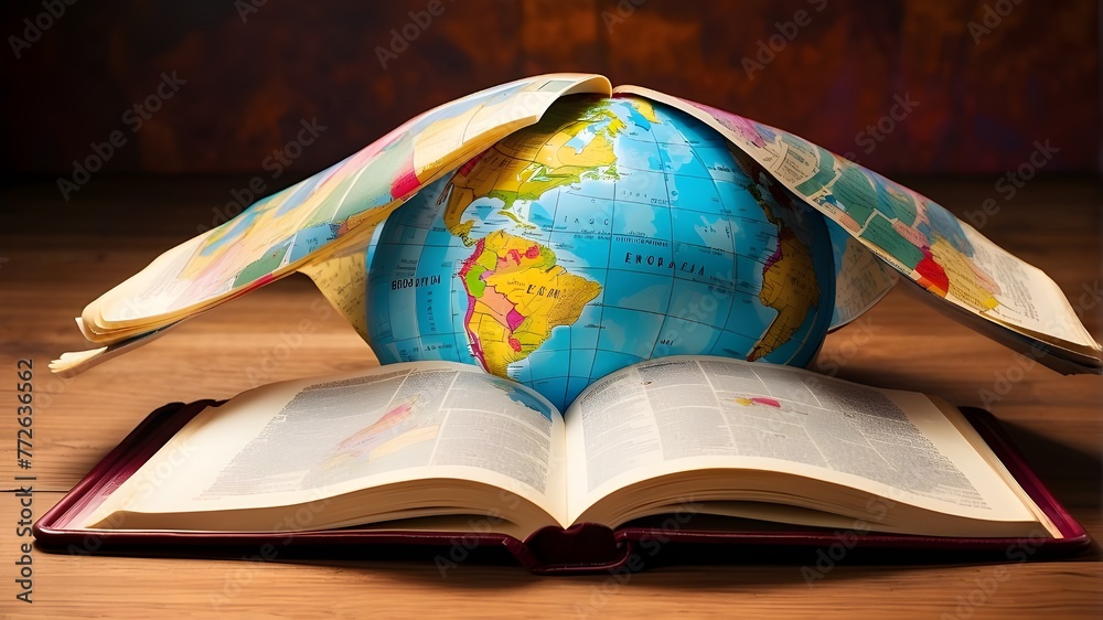 Global religious mission: Evangelization. depiction of an open bible or ...