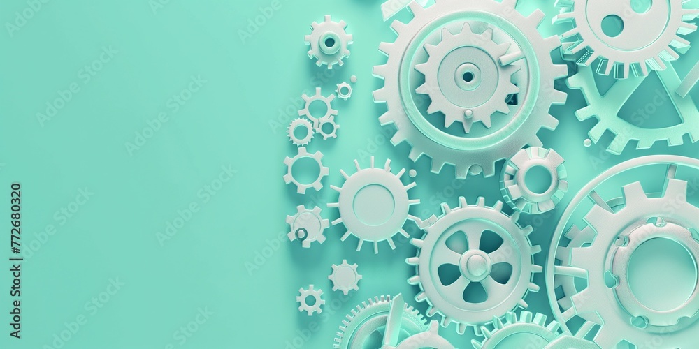 An animated graphic depicting industrial work in motion, featuring ...