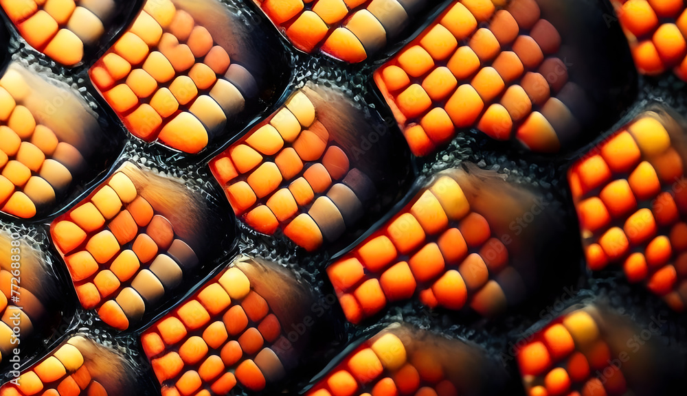 The colorful design of the skin of a venomous coral snake is truly ...