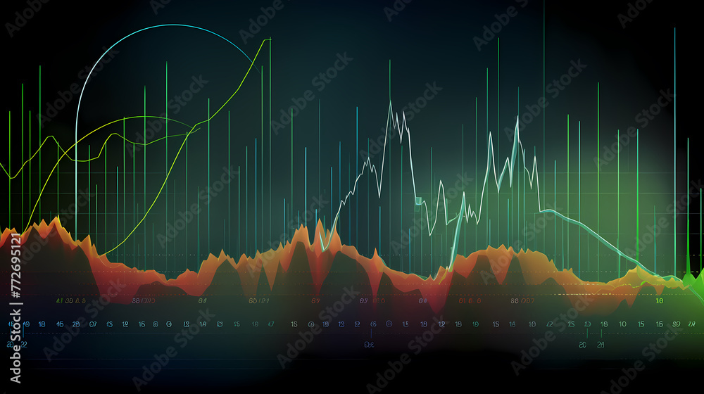 Global business data analysis bar and line chart with charts Stock ...