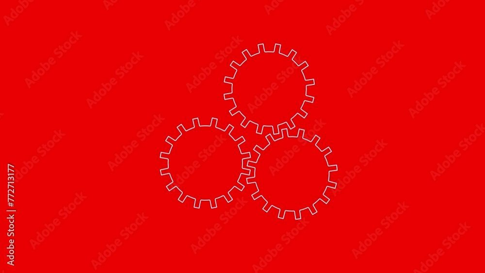 Rotating cog icon, Animated icon on transparent background,Spinning ...
