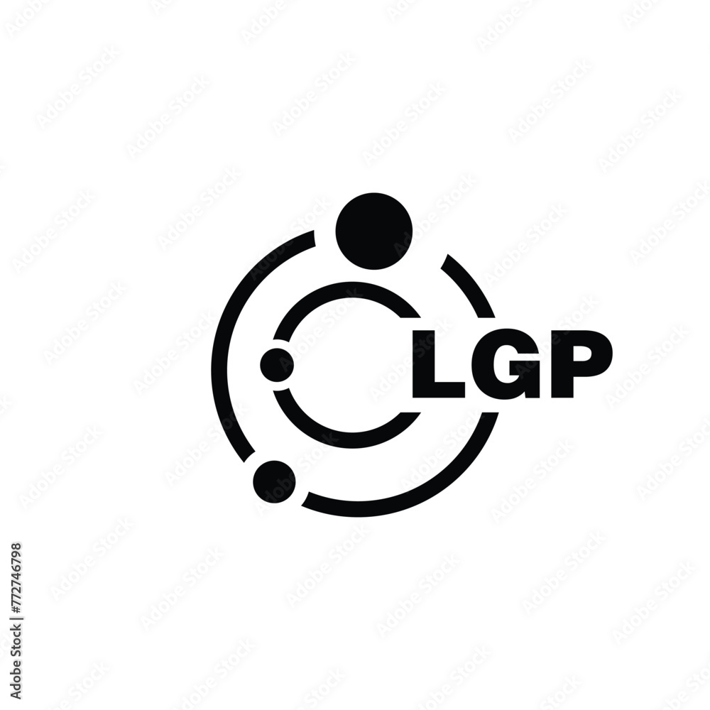 LGP letter logo design on white background. LGP logo. LGP creative ...