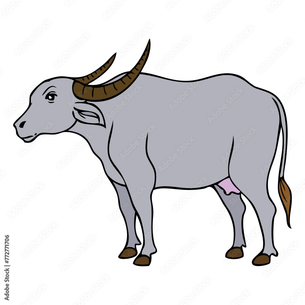 carabao vector illustration Stock Vector | Adobe Stock