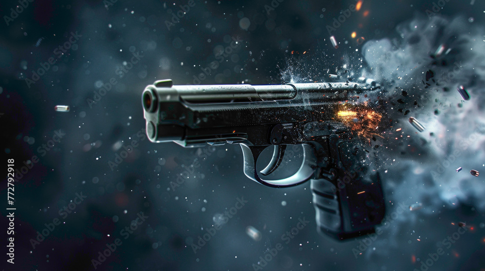 Glock pistol with unique design concept and beautiful color. unique ...