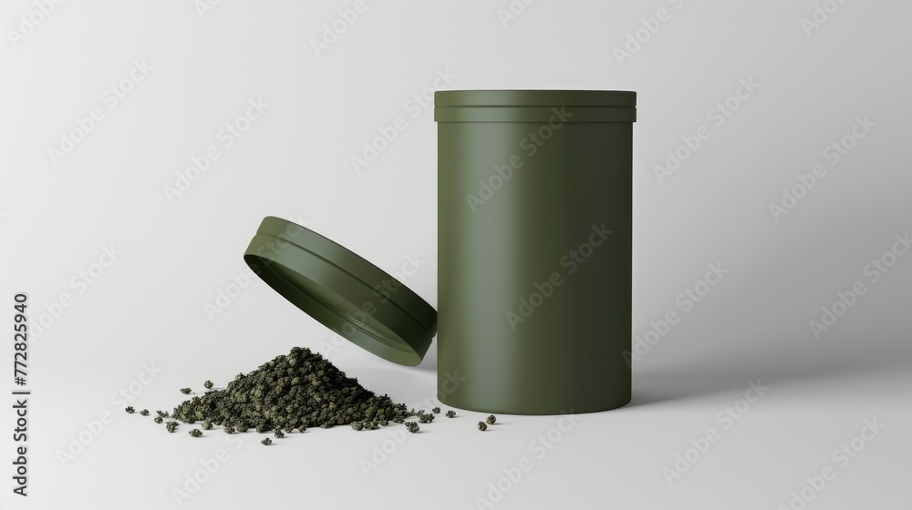 Blank Tea Packaging Mockup for Branding Design with Space for Business ...