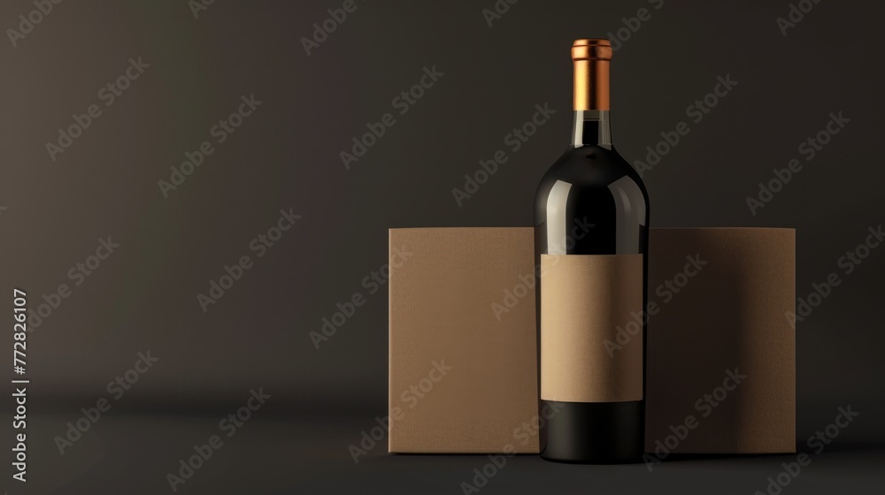Box Wine Dispenser with Branding Space. 3D Render Illustration ...