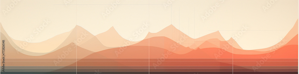 Subtle gradients trace the contours of market trends, imbuing the ...