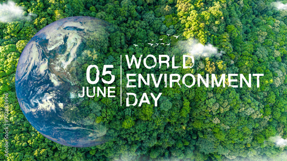 World Environment Day. ecological concept Preserving the natural world ...
