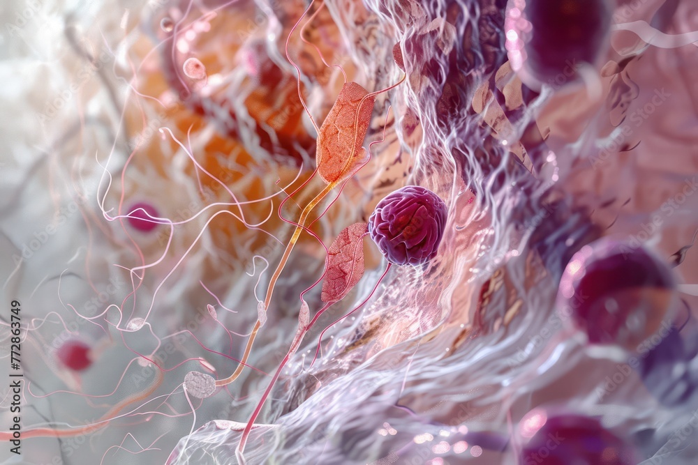 Depicting the stages of wound healing and tissue repair Stock-Foto ...