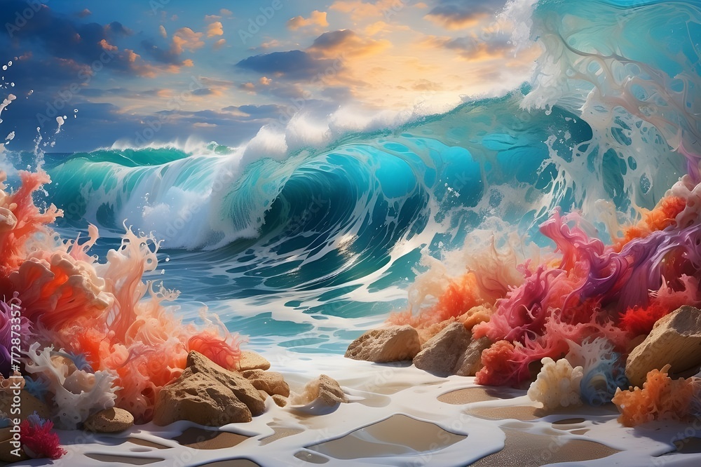 "Dive into a world of endless possibilities as you watch the foamy ...