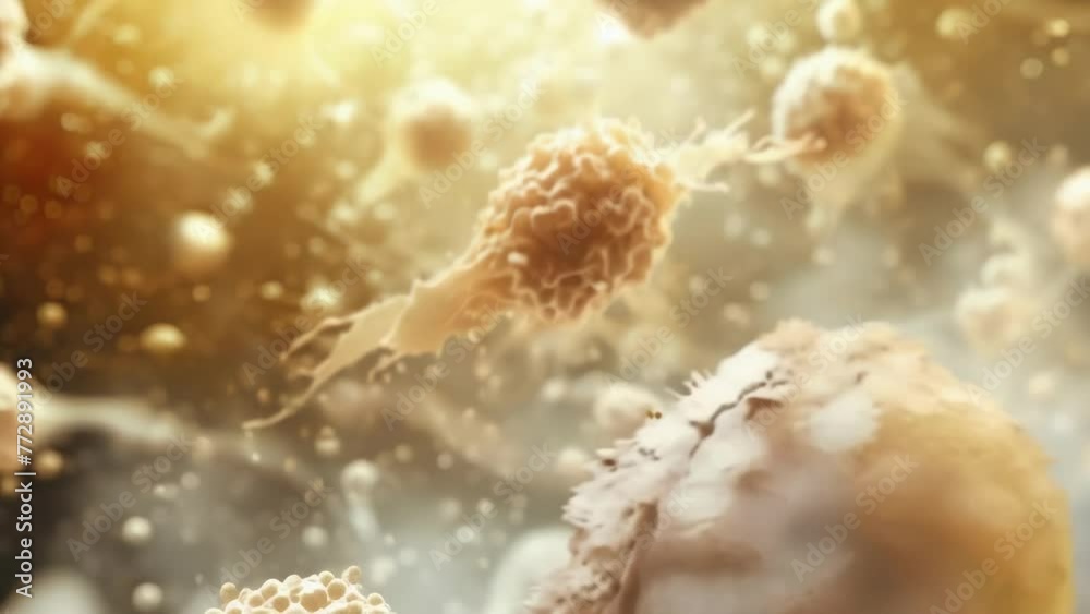 An image of an army of white cells in action attacking and destroying ...