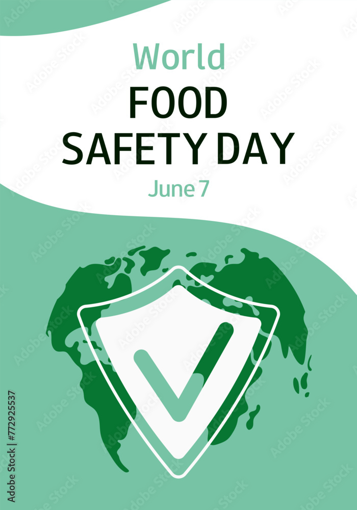 World Food Safety Day (WFSD). June 7. Vector design for banner ...