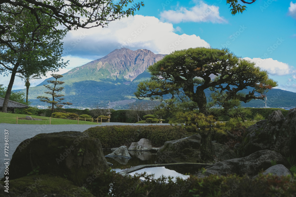 Sengan-en Japanese garden with former Shimazu clan residence in ...