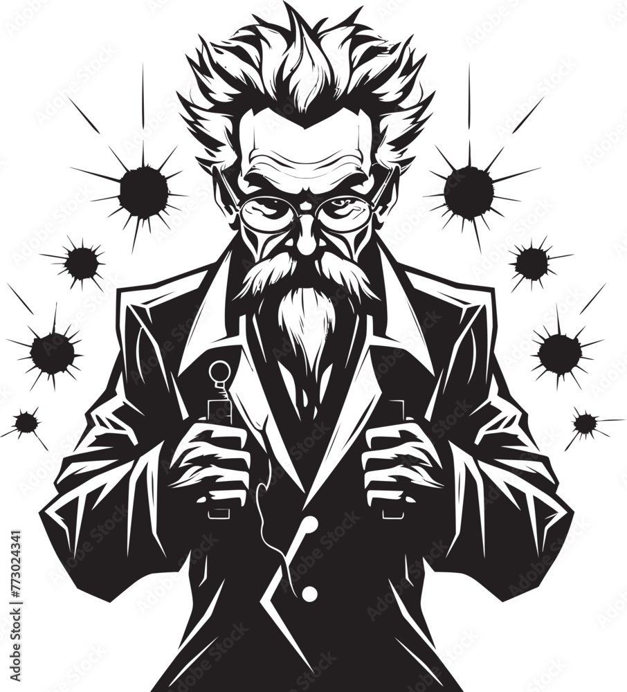 Lab Rat Labs Iconic Graphic Symbol Formula Frenzy Scientist Logo Design ...