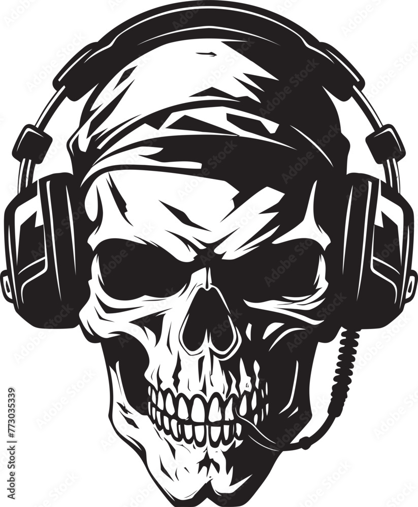Skull Sentinel Iconic Emblem of Military Vigilance Warlords Mark ...