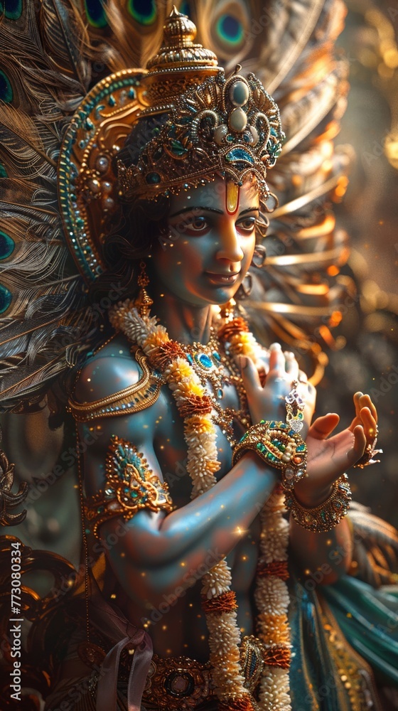 Capture the essence of divinity with a striking tilted angle view of ...