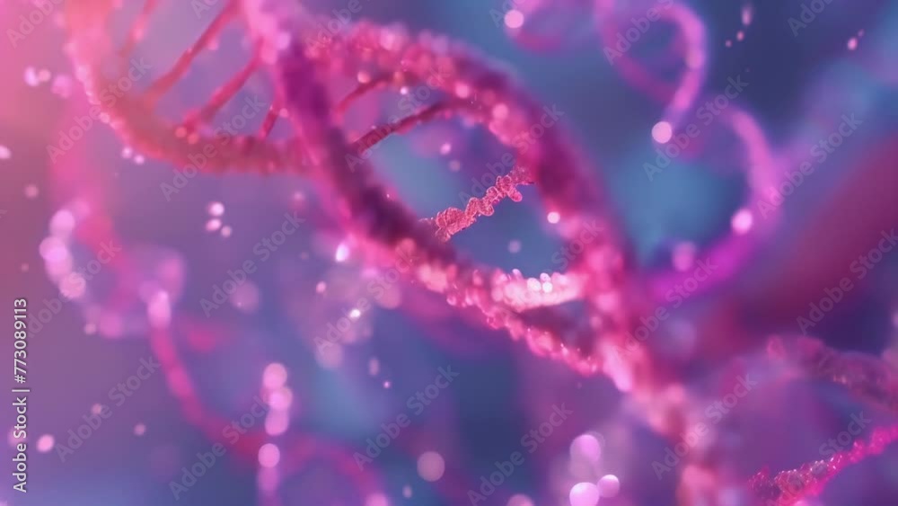 An image of a cell undergoing the process of DNA replication with ...