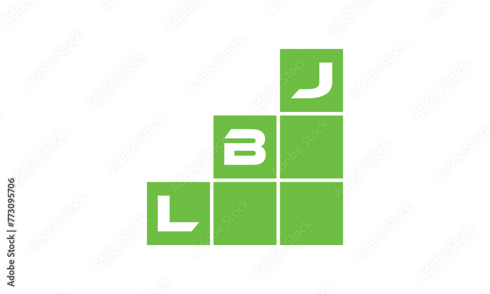 LBJ initial letter financial logo design vector template. economics ...