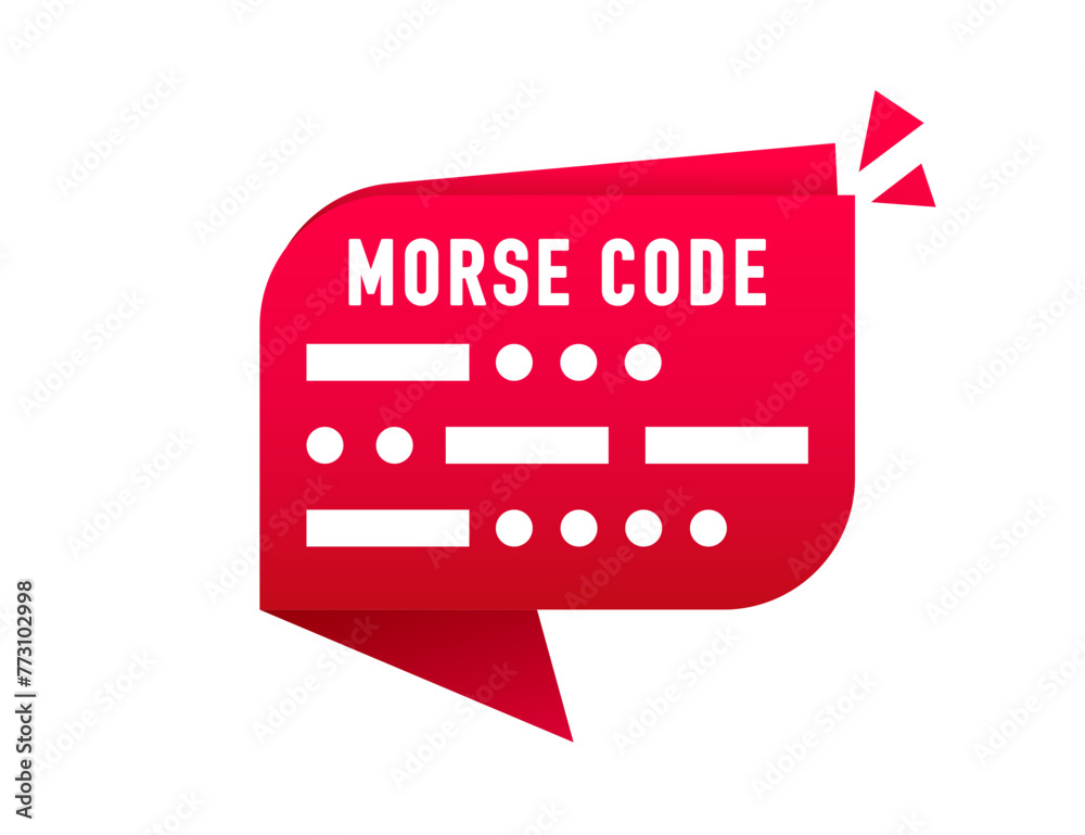 Morse code icon. Trendy Morse code logo concept on white background ... Morse code icon. Trendy Morse code logo concept on white background ...