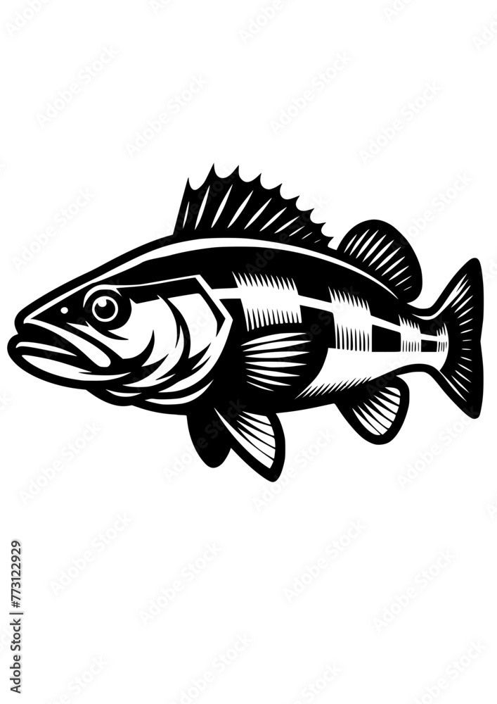 Walleye svg, Walleye png, Walleye Silhouette, Walleye Fishing svg ...