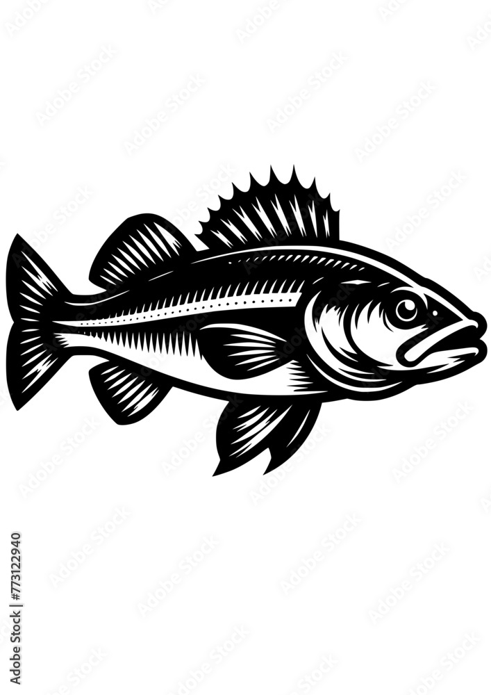 Walleye svg, Walleye png, Walleye Silhouette, Walleye Fishing svg ...
