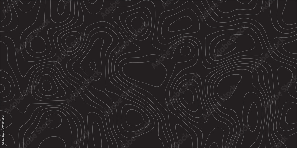 Black and white abstract background Abstracts Topographic map and white ...