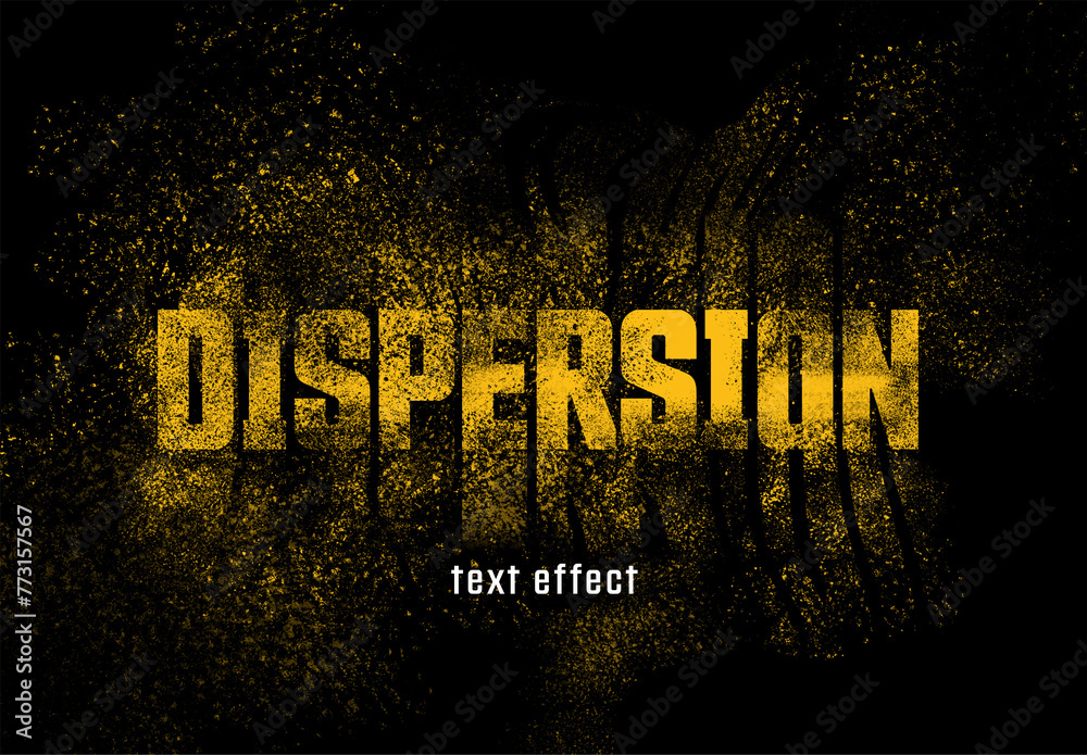 Dispersion Text Effect Stock Template | Adobe Stock