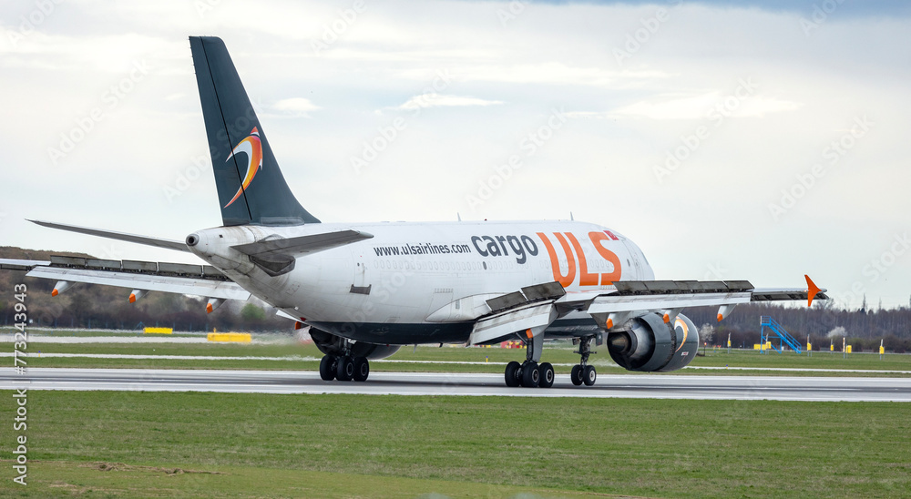 PRAGUE - March 29, 2024: ULS Airlines Cargo Airbus A310-308(F) REG:TC ...