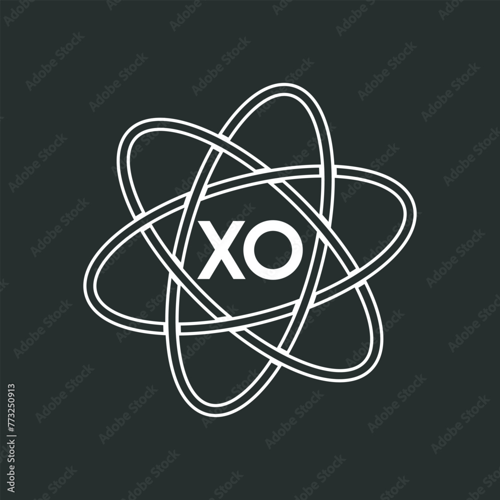 XO letter logo design on white background. XO logo. XO creative ...