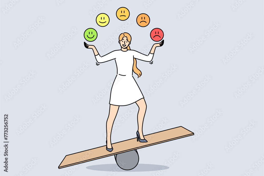 Woman balances and demonstrates power of self-cantation to achieve ...